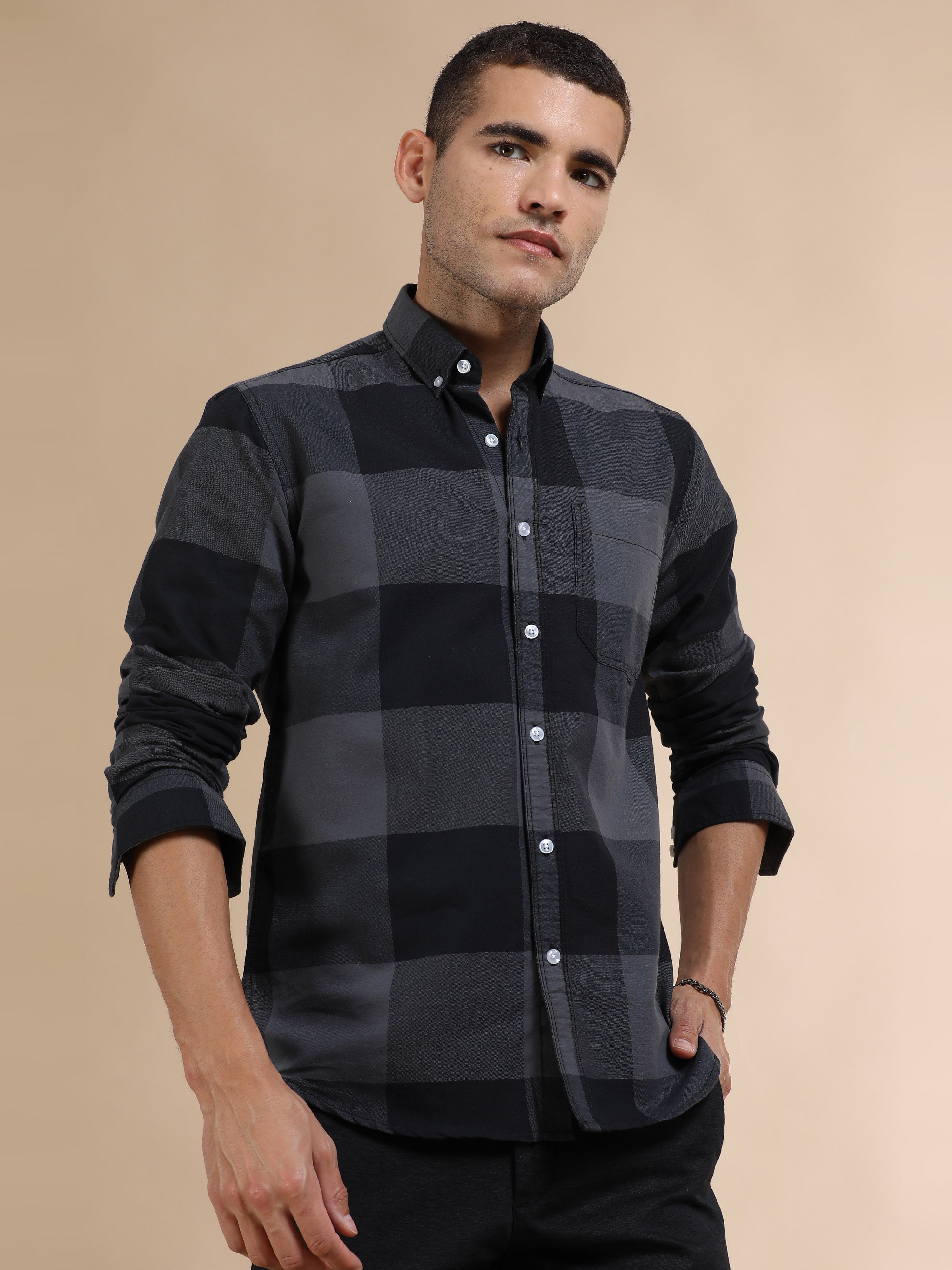 Shop Trendy Ckeck Shirts For Men Online in India at Yok